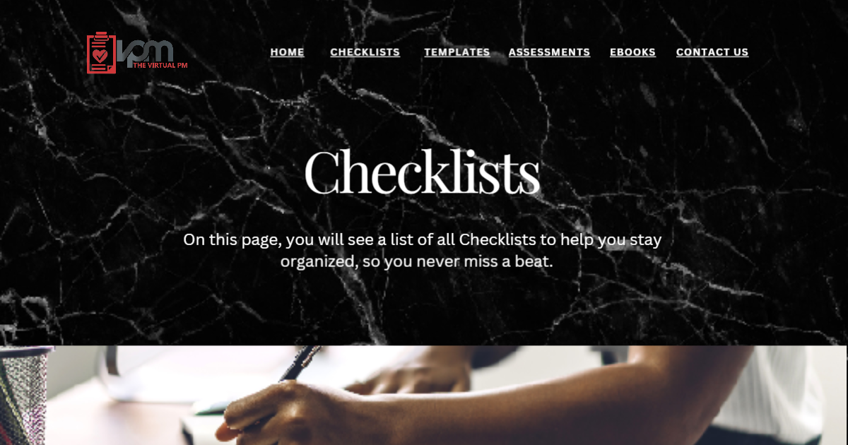 The Virtual PM Checklists